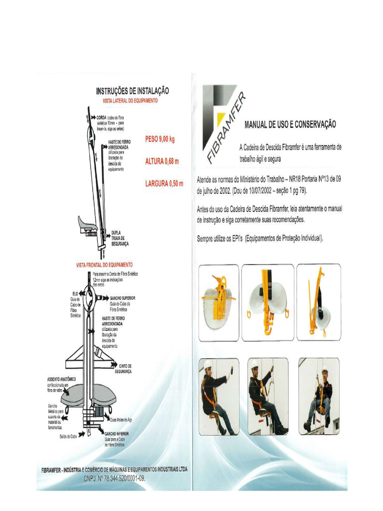 Fibramfer Manual de Uso Cadeira - 241004 - 170615 | PDF