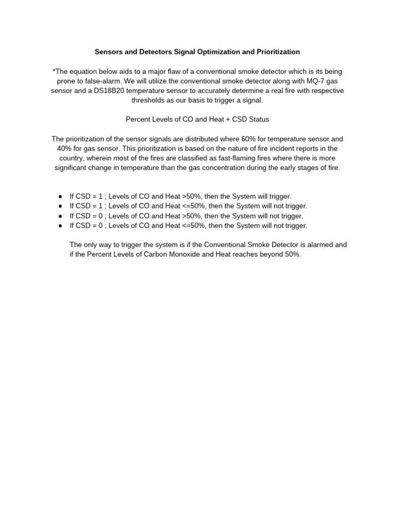 Sensors and Detectors Signal Optimization and Prioritization | PDF