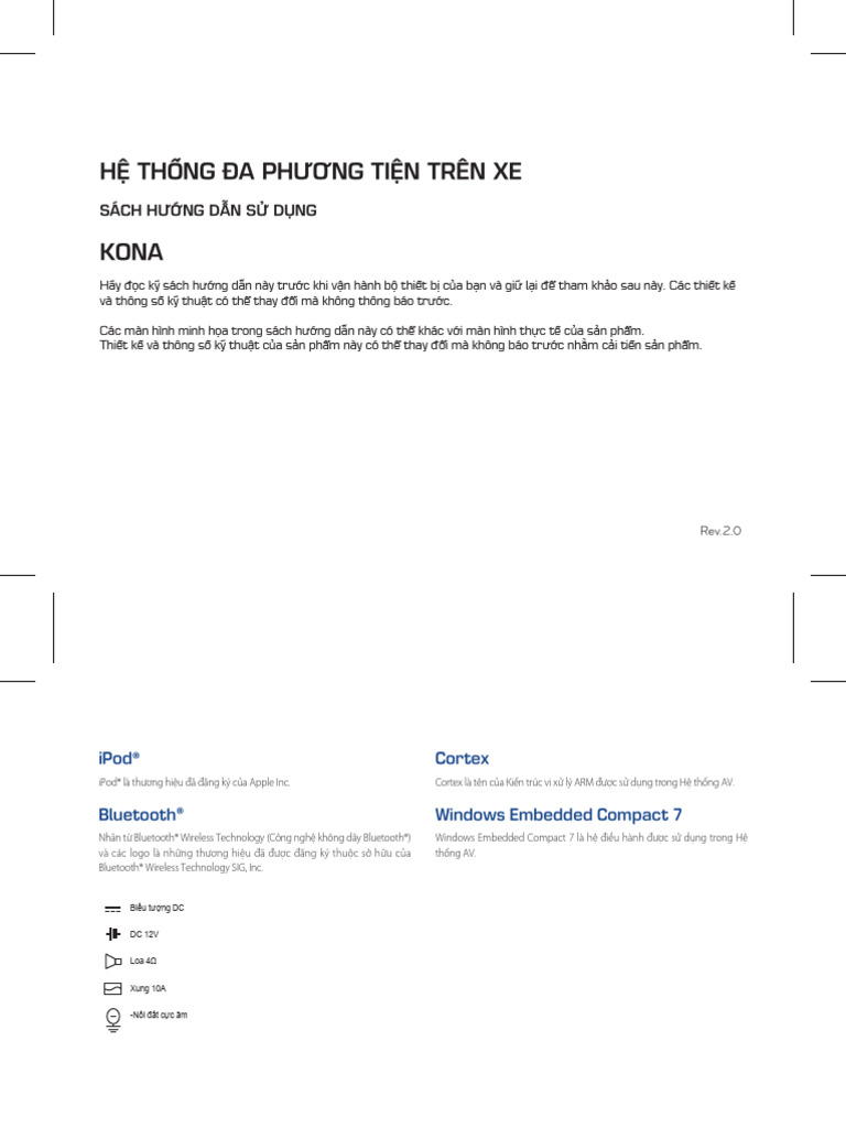 AVN Trên Xe Hyundai Kona | PDF