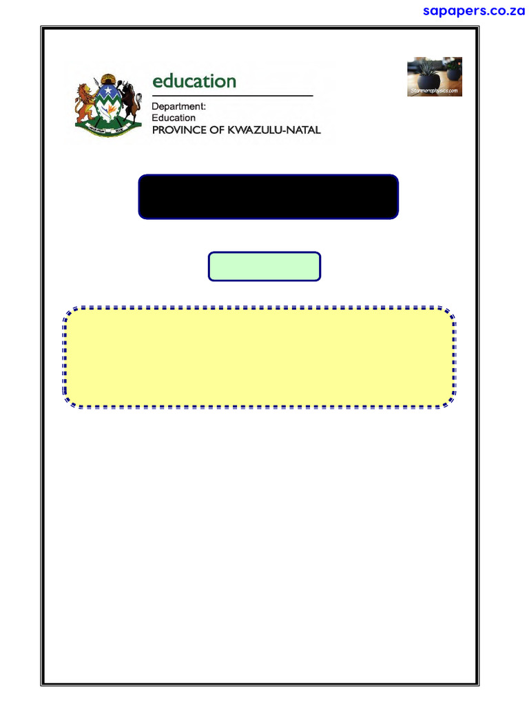 Life Science 2021 KZN Prelim P1 QP | PDF | Menstrual Cycle | Seed