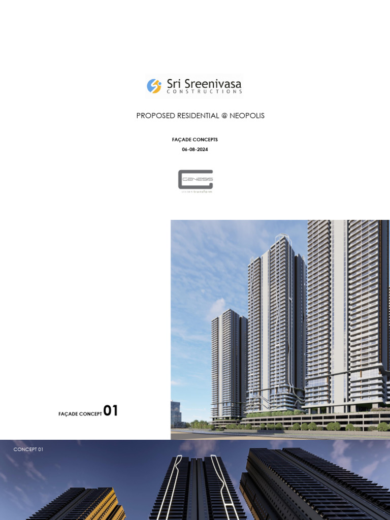 Sri Sreenivasa Infra - FACADE CONCEPT (Neopolis) | PDF