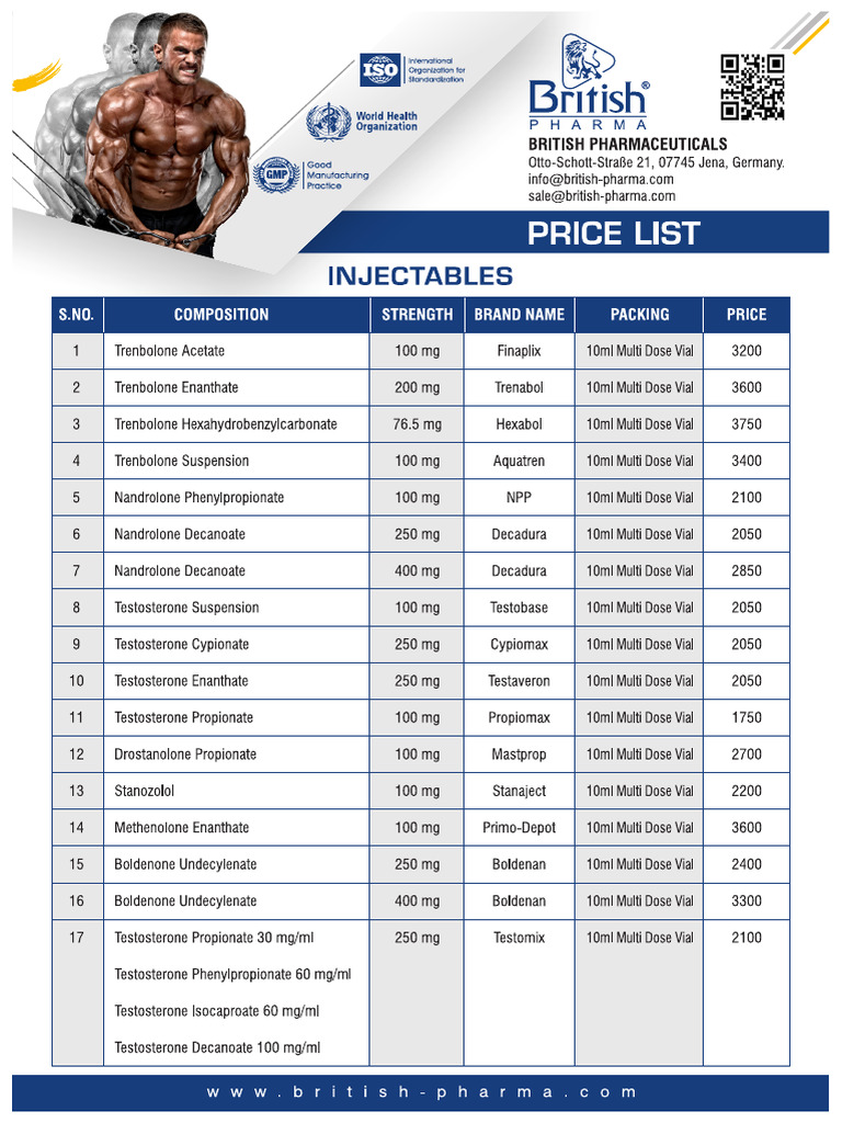 British Pharma Price List | PDF