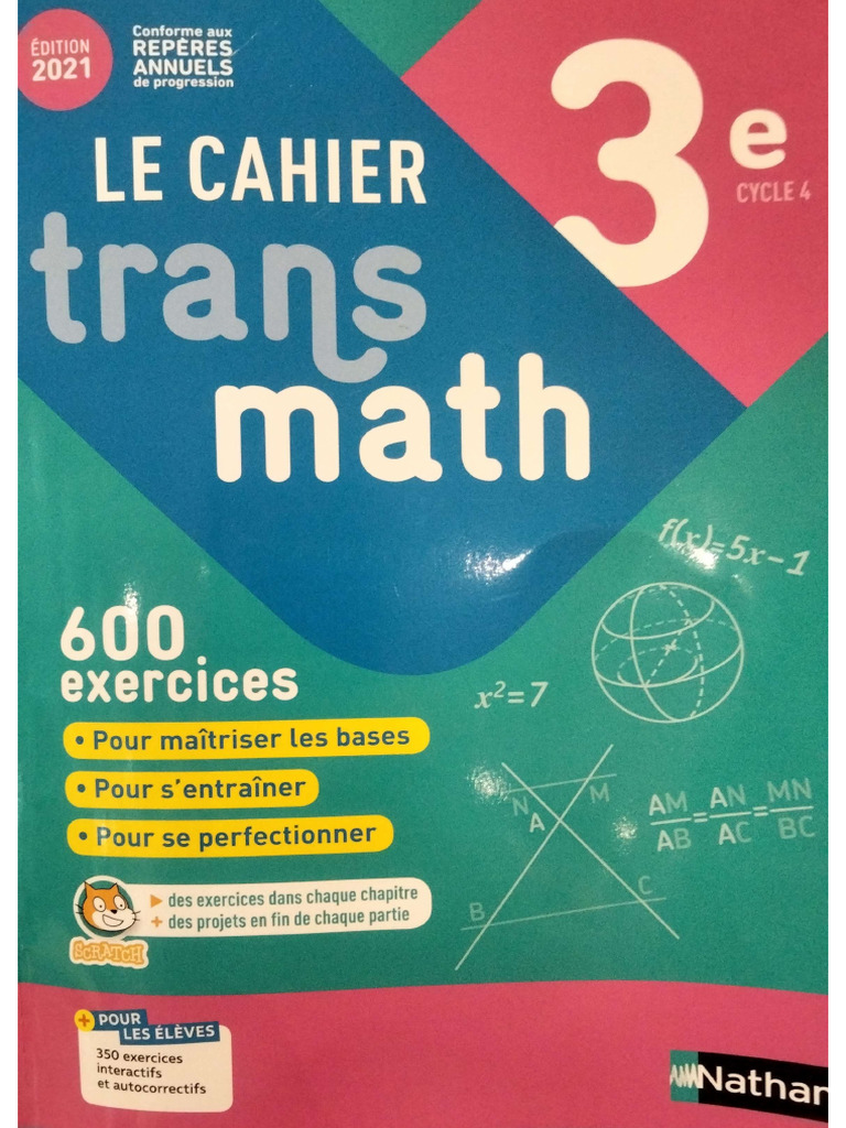 Transmaths 3eme 2021 | PDF