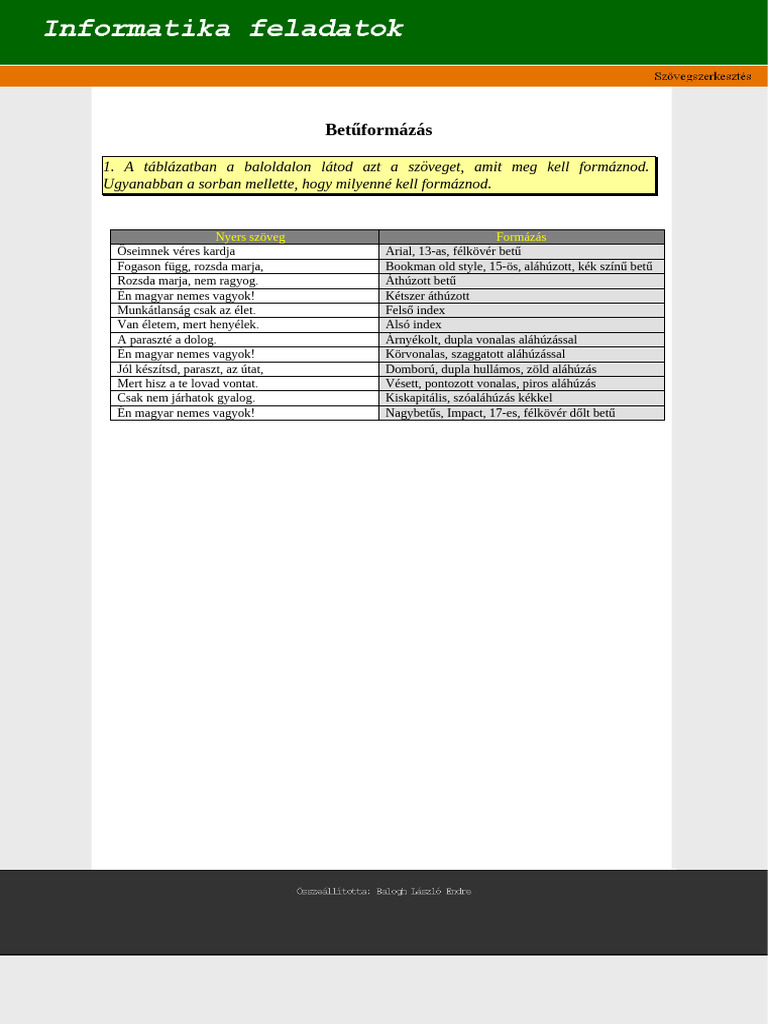Témazáró Dolgozat - Word - 3. | PDF