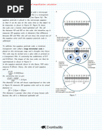 Microscope Calculation Guide Worksheet | PDF | Micrometre | Optics