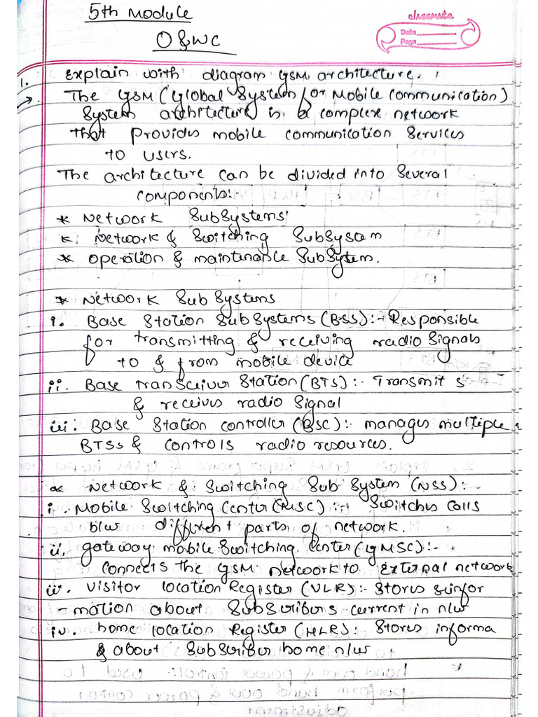 5th Module O&WC | PDF