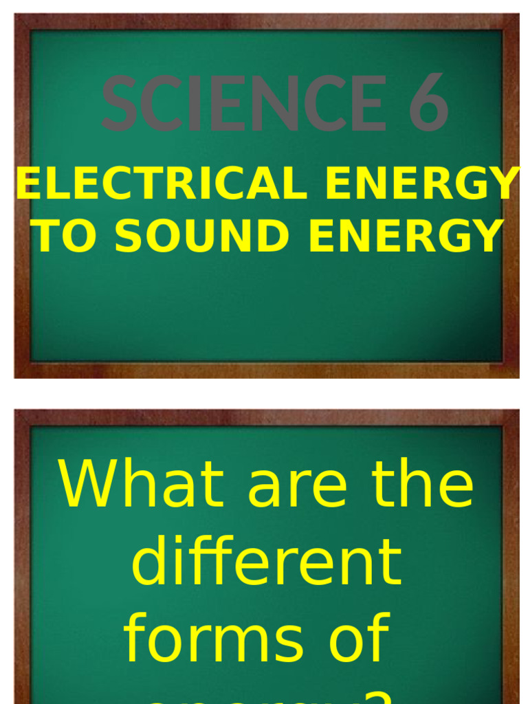 Transforming Electrical to Sound Energy | PDF
