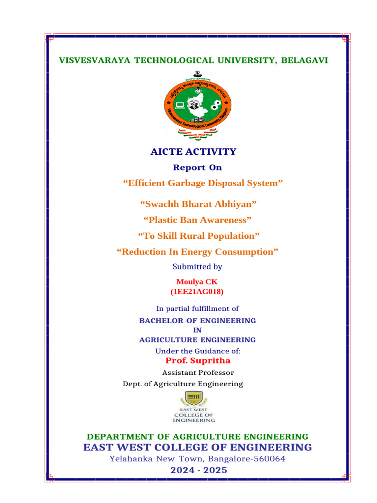 AICTE front page | PDF