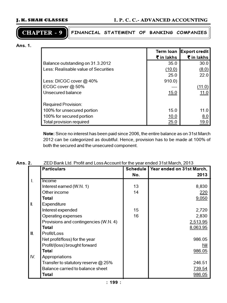 22.financial Statement of Banking Companies | PDF