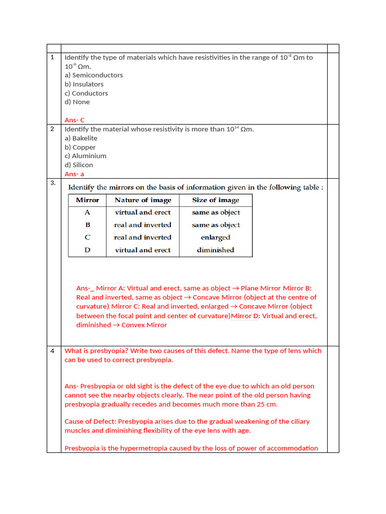 Physics Remedial Worksheet | PDF | Electricity | Electrical Engineering