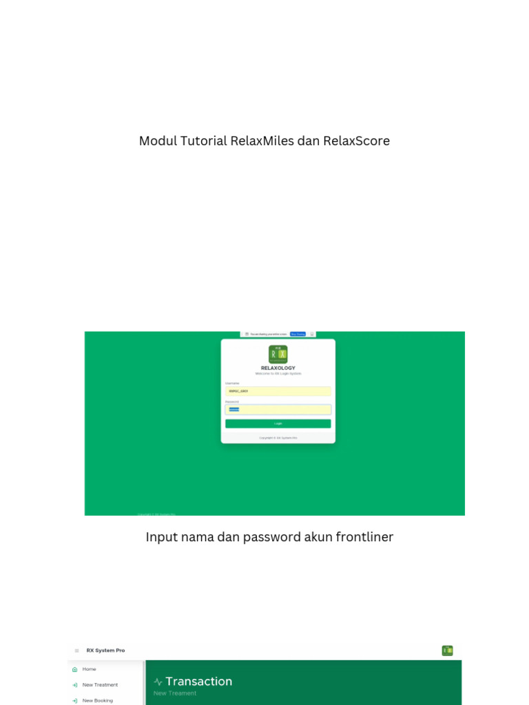 Modul Tutorial RelaxMiles Dan RelaxScore - 20241229 - 094545 - 0000 | PDF
