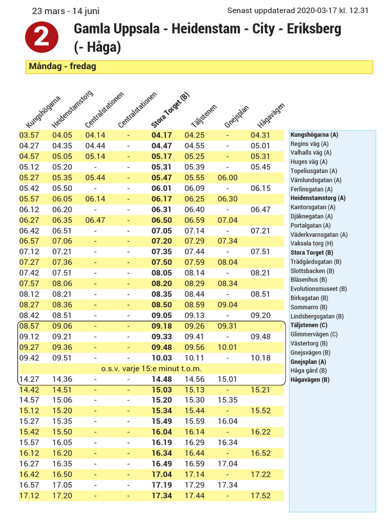 Stadsbuss Uppsala 2 200323 200614 | PDF