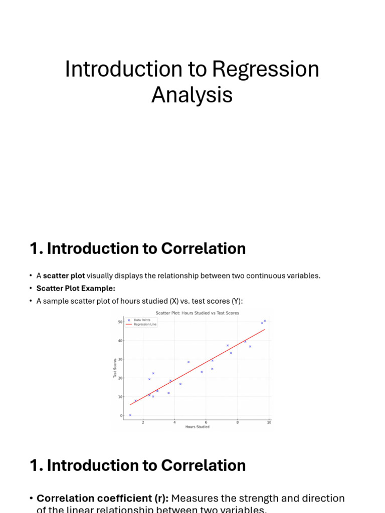 Introduction To Regression Analysis | PDF | Linear Regression | Regression Analysis