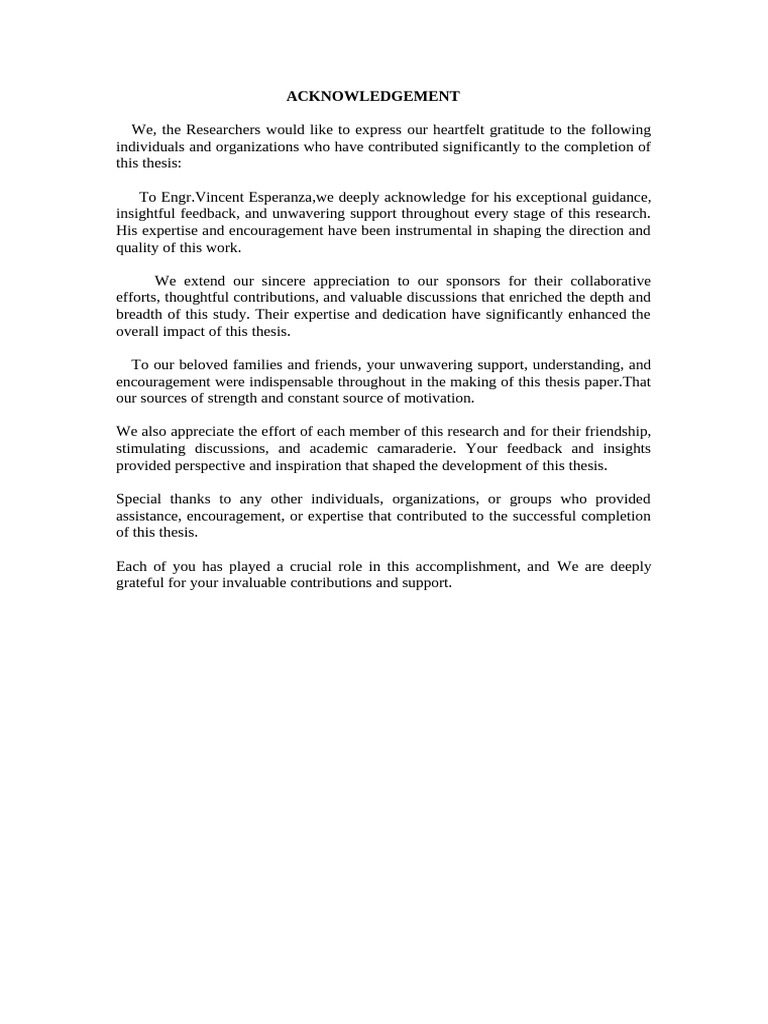 Acknowledgement & Dedication | PDF | Cognition | Social Psychology