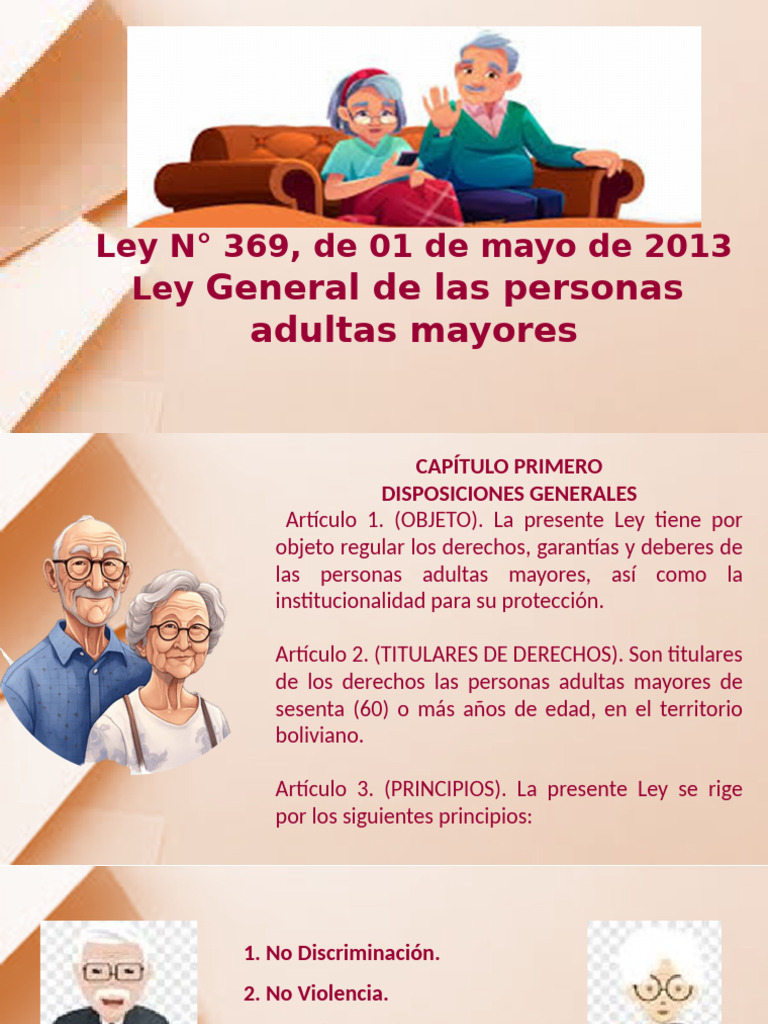 Ley de Protección a Adultos Mayores | PDF | La violencia contra las ...
