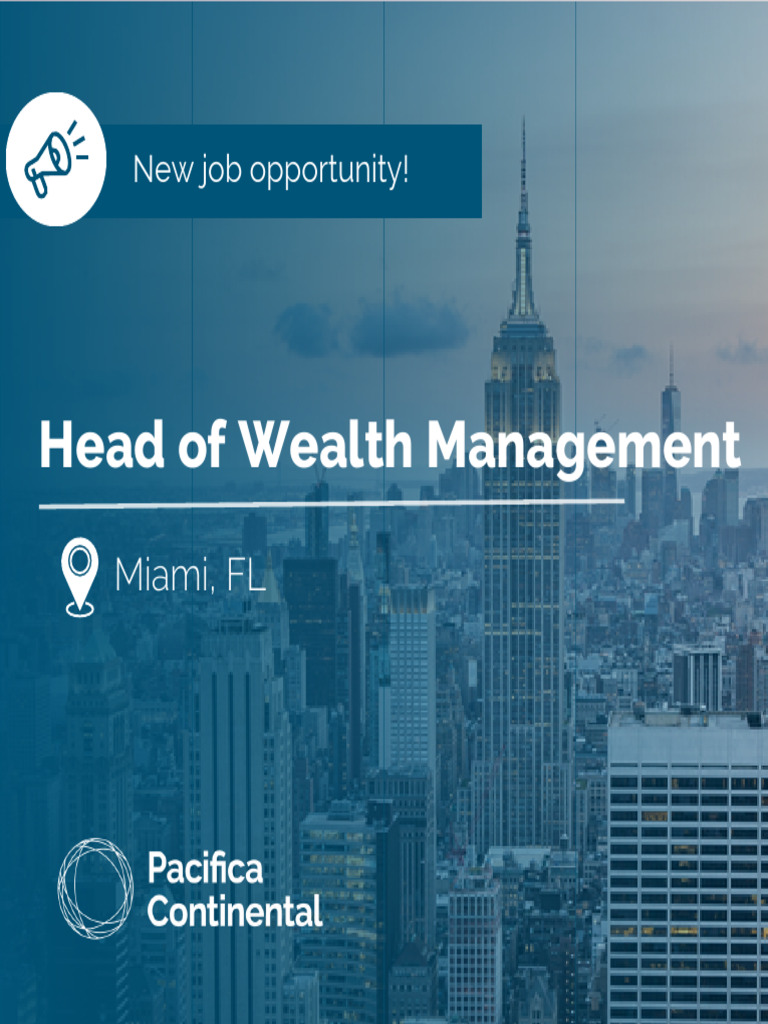 Head of Wealth Management Job in Miami | PDF