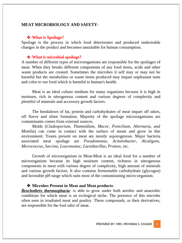 Meat Microbiology and Safety | PDF | Iso 9000 | Foodborne Illness