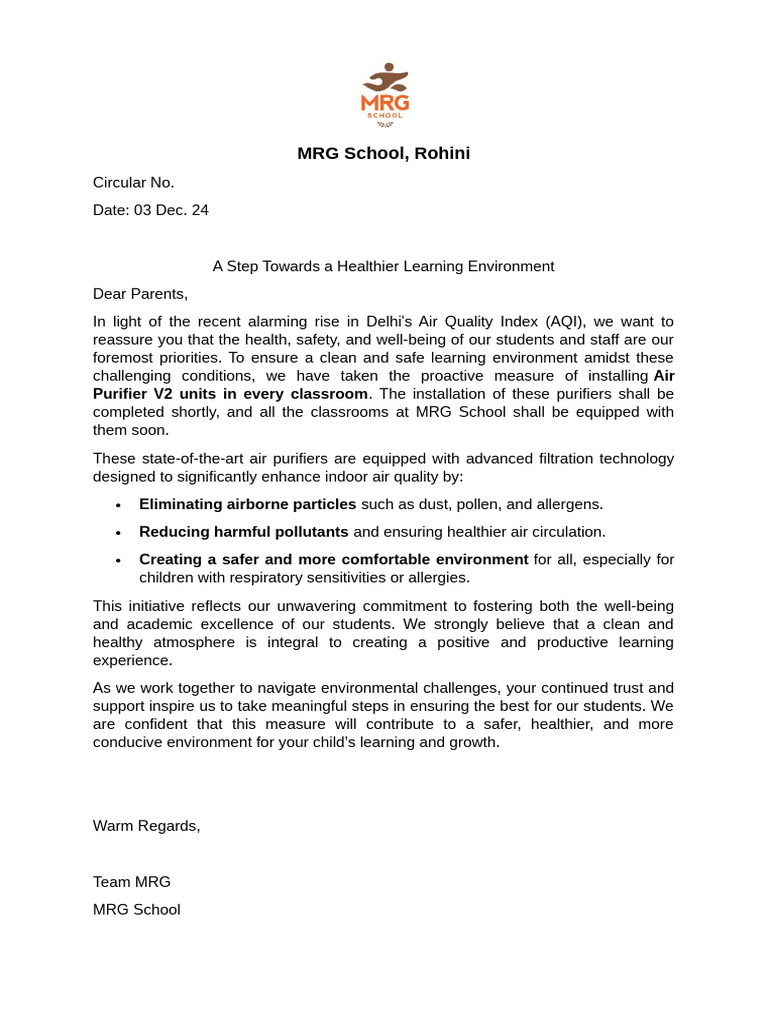 MRG Air Purifier Circular | PDF