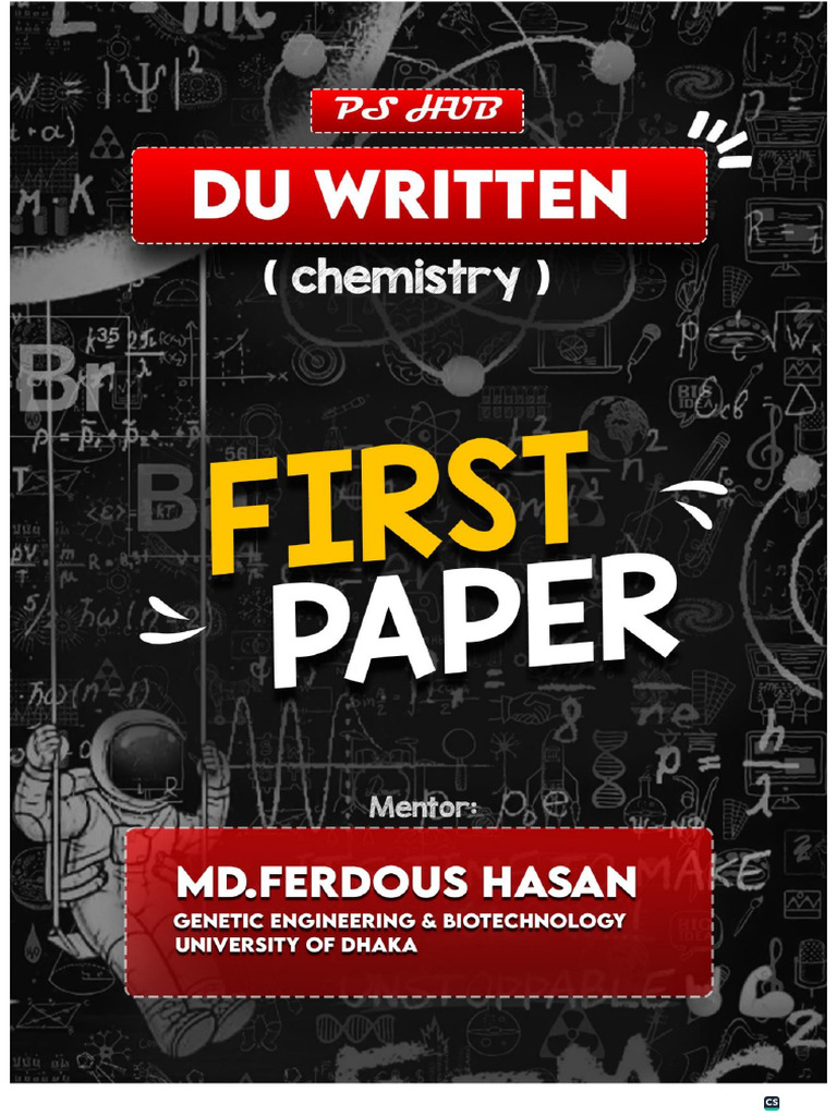 DU Written (Chemistry Full) | PDF