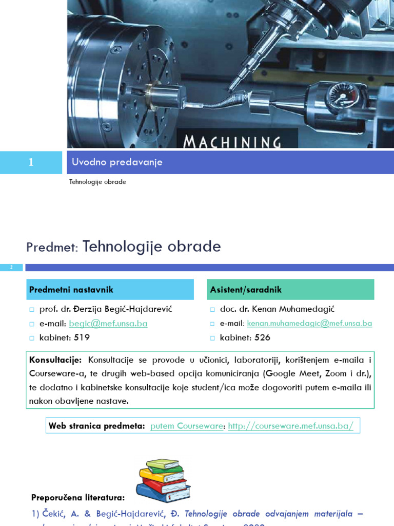 01 - Uvodno Predavanje | PDF
