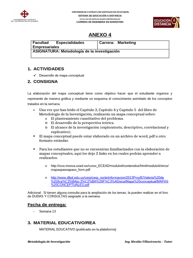 METODOLOGIA - Anexo 4 | PDF