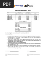 Fees Structure-2024 | PDF