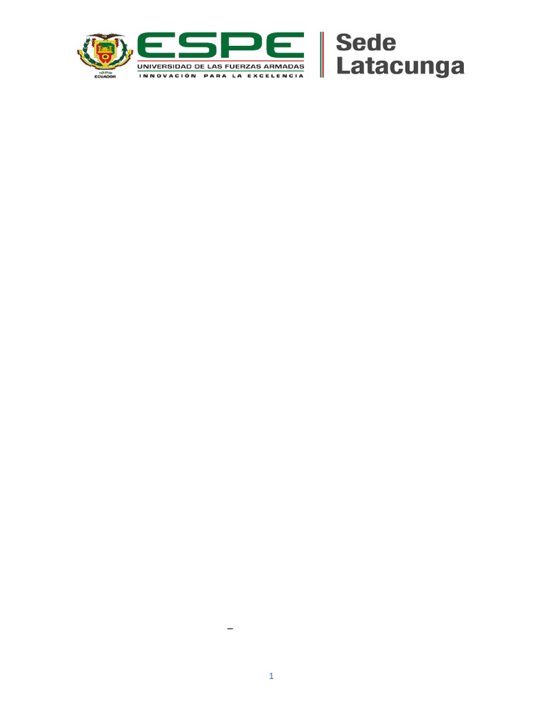 Universidad de Las Fuerzas Armadas Espe | PDF