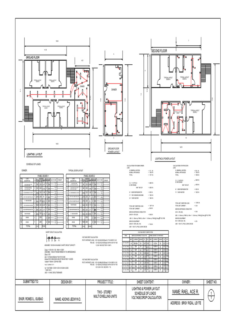DWELLING UNITS-Layout1 | PDF | Building Engineering | Electrical Equipment