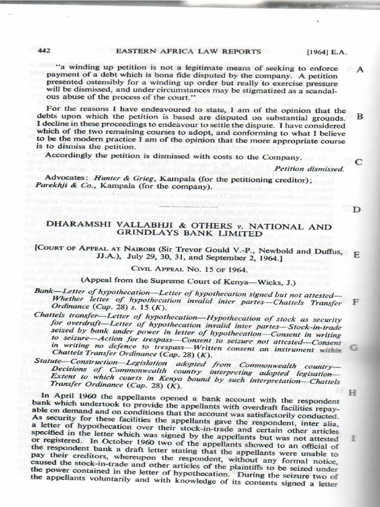 1964 Ea Law Report | PDF