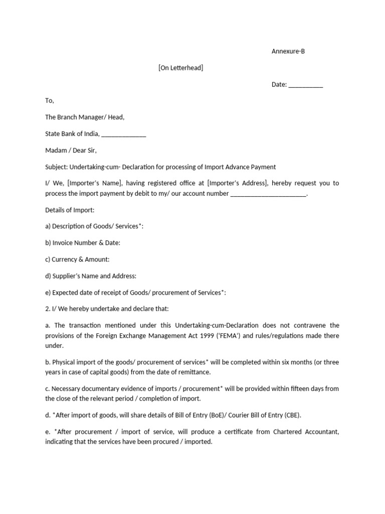 FEMA Declaration NEW - Import | PDF