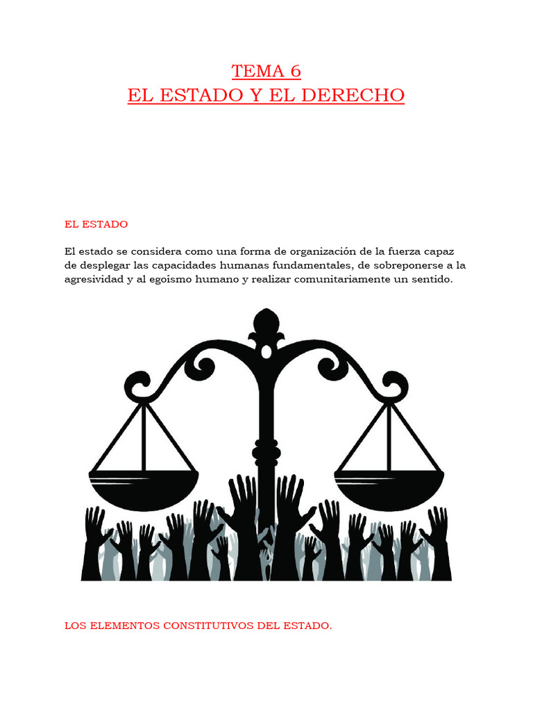 El Estado Y El Derecho Pdf Estado Política Naturalización