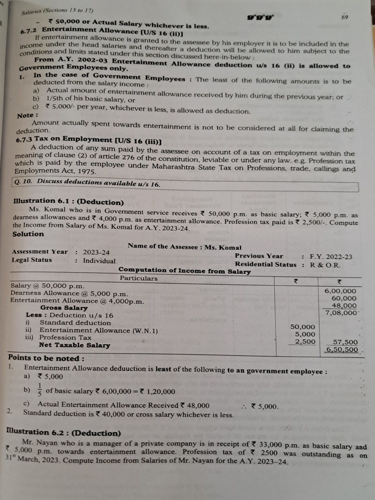 Salary Practical Sums | PDF | Tax Deduction | Salary