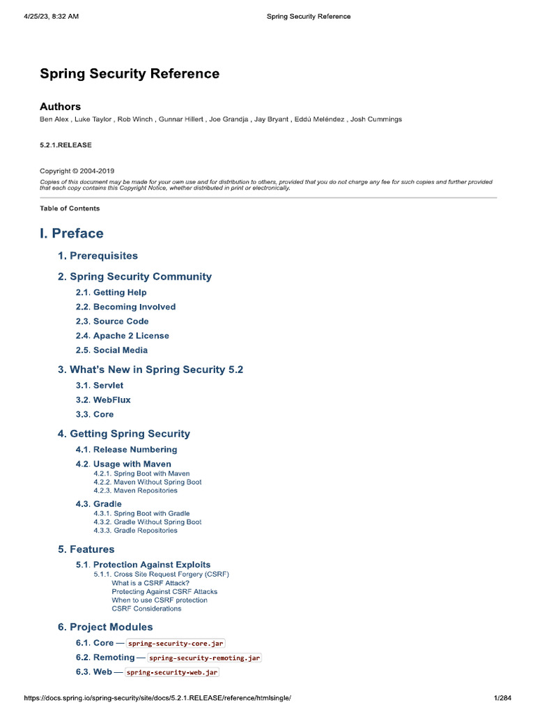 Spring Security | PDF
