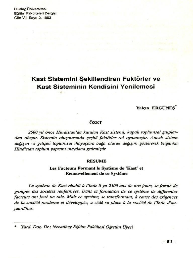 Kast Sistemi | PDF