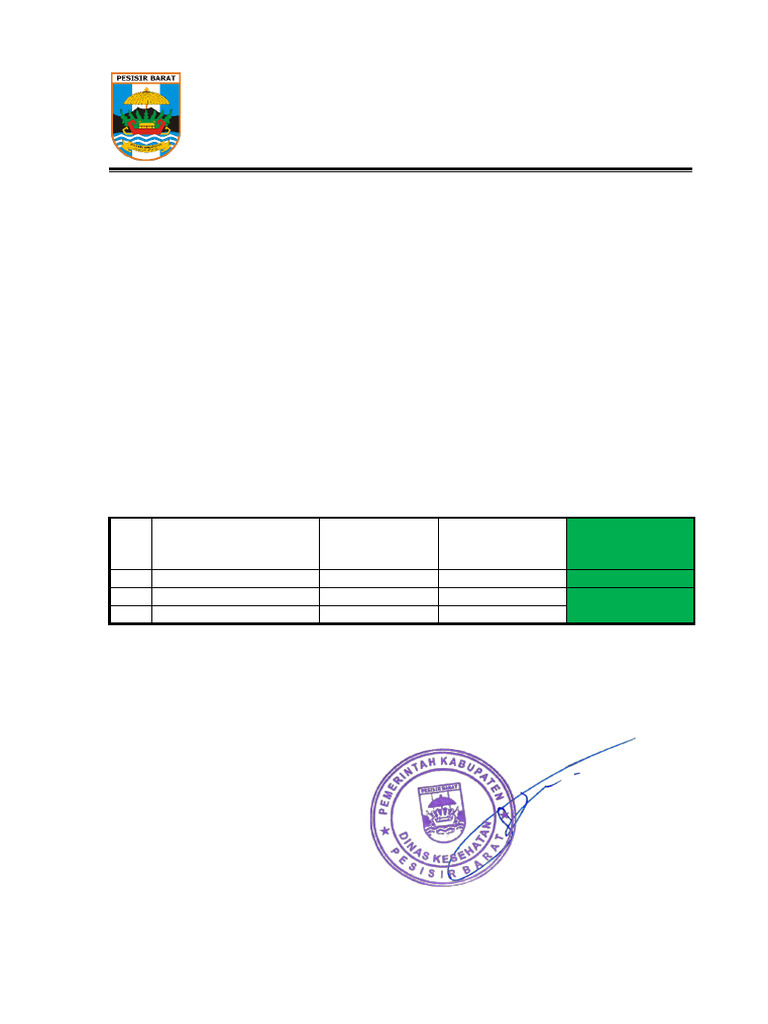 Surat TPT TB So - Pesibar | PDF