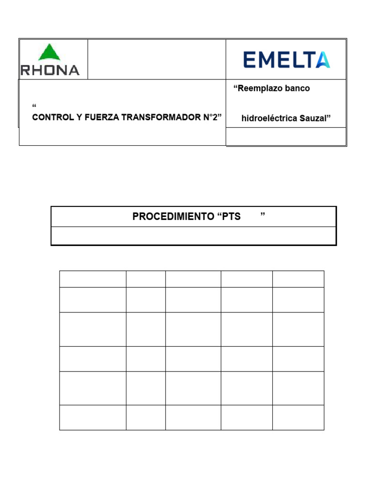 PTS 005 - Levantamiento Tendido de Cables TR N°2 SE | PDF | Residuos | Entorno natural