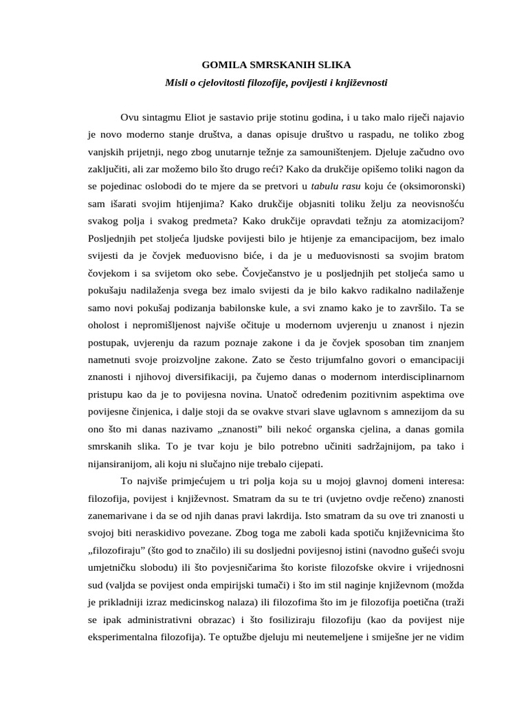 Hrpa Smrskanih Slika | PDF