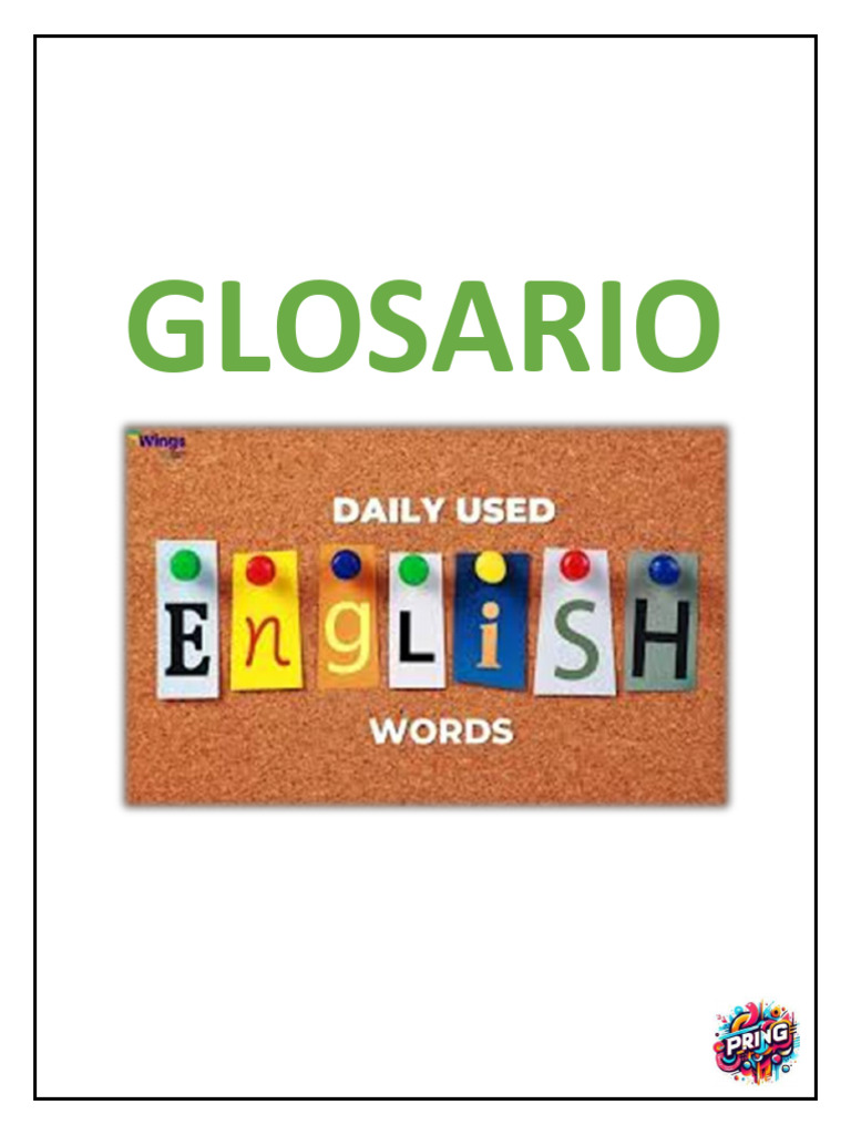 Glosario Ficha 2 | PDF