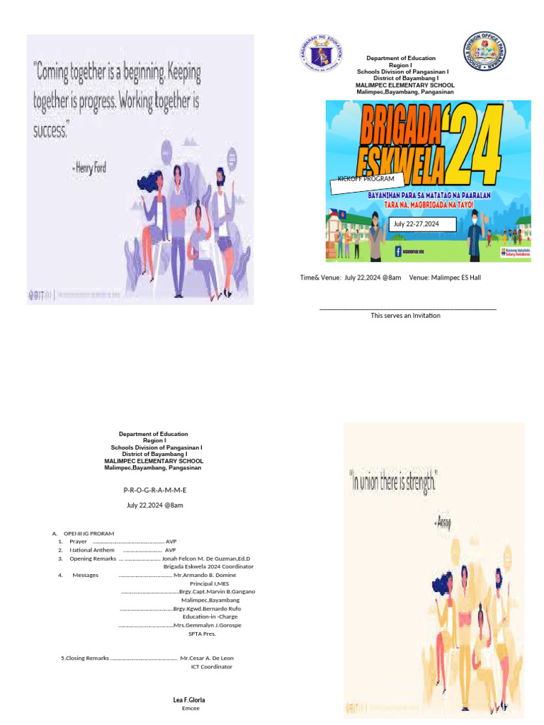 2024 brigada program kickoff | PDF