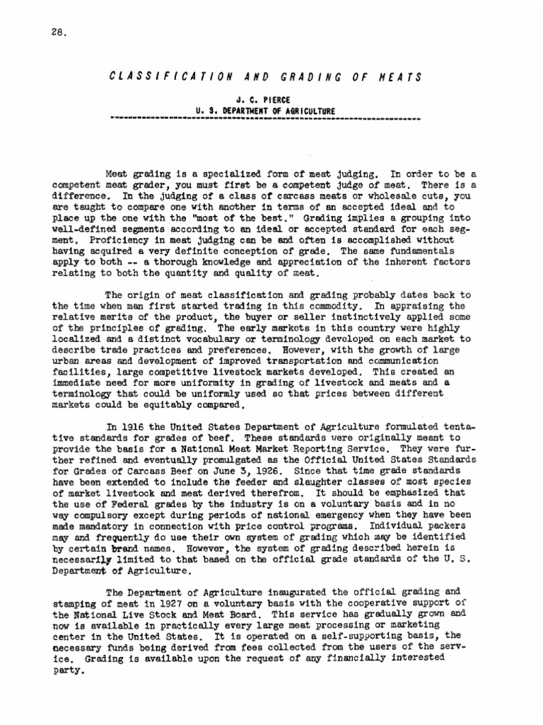 Classification and Grading of Meats | PDF | Lamb And Mutton | Livestock