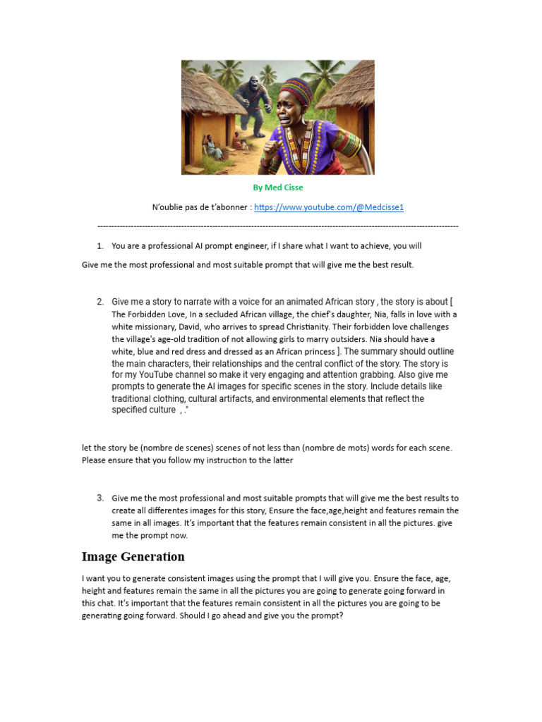 Prompt African Folktale Med Cisse | PDF