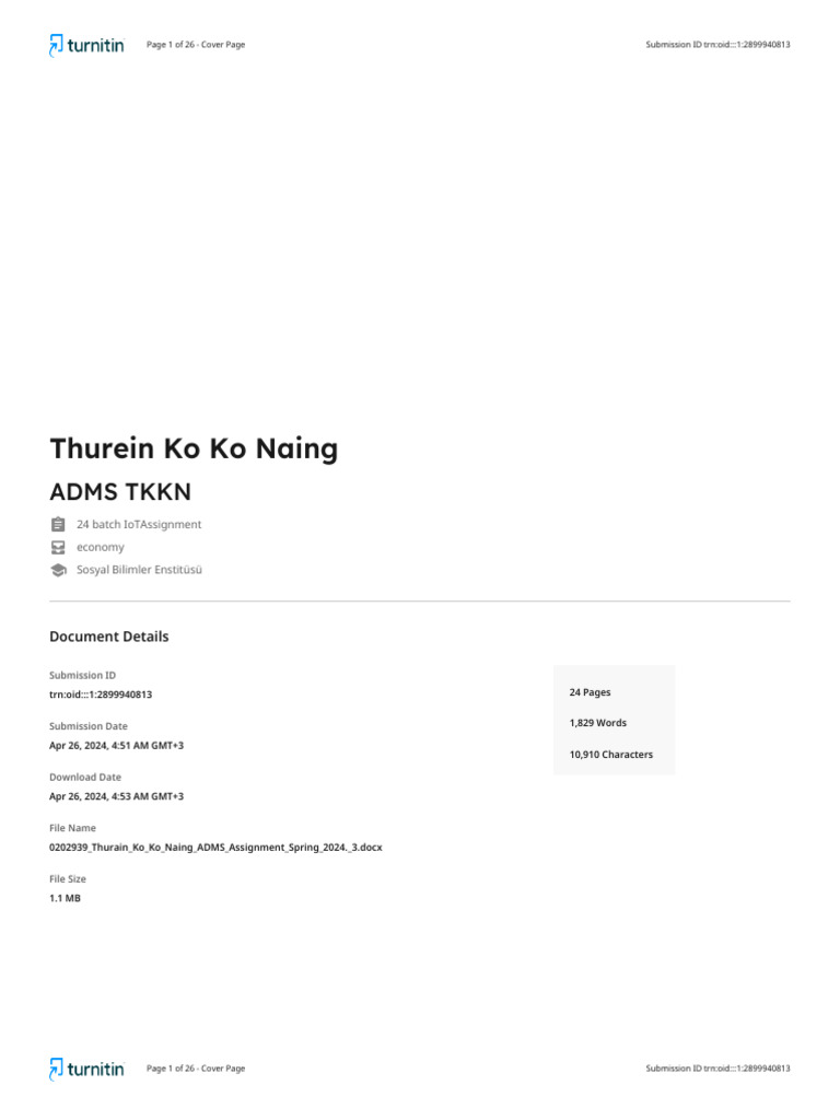Thurain Ko Ko Naing ADMS Assignment Spring 2024. 3 | PDF | Database Transaction | Databases
