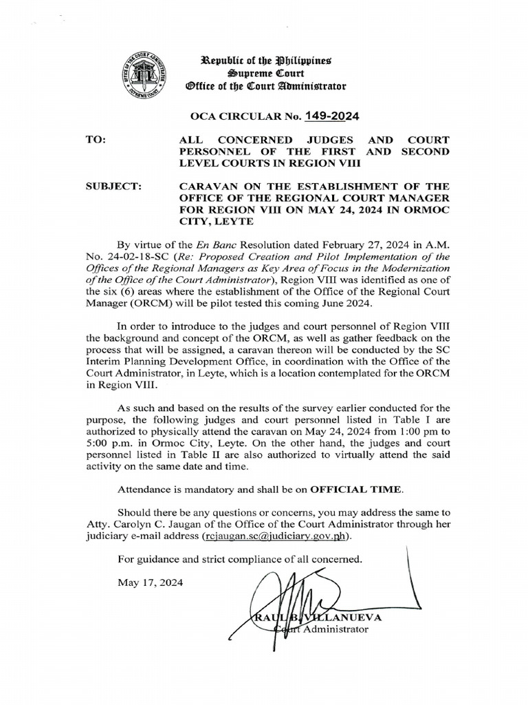 OCA | PDF | Practice Of Law | Public Law