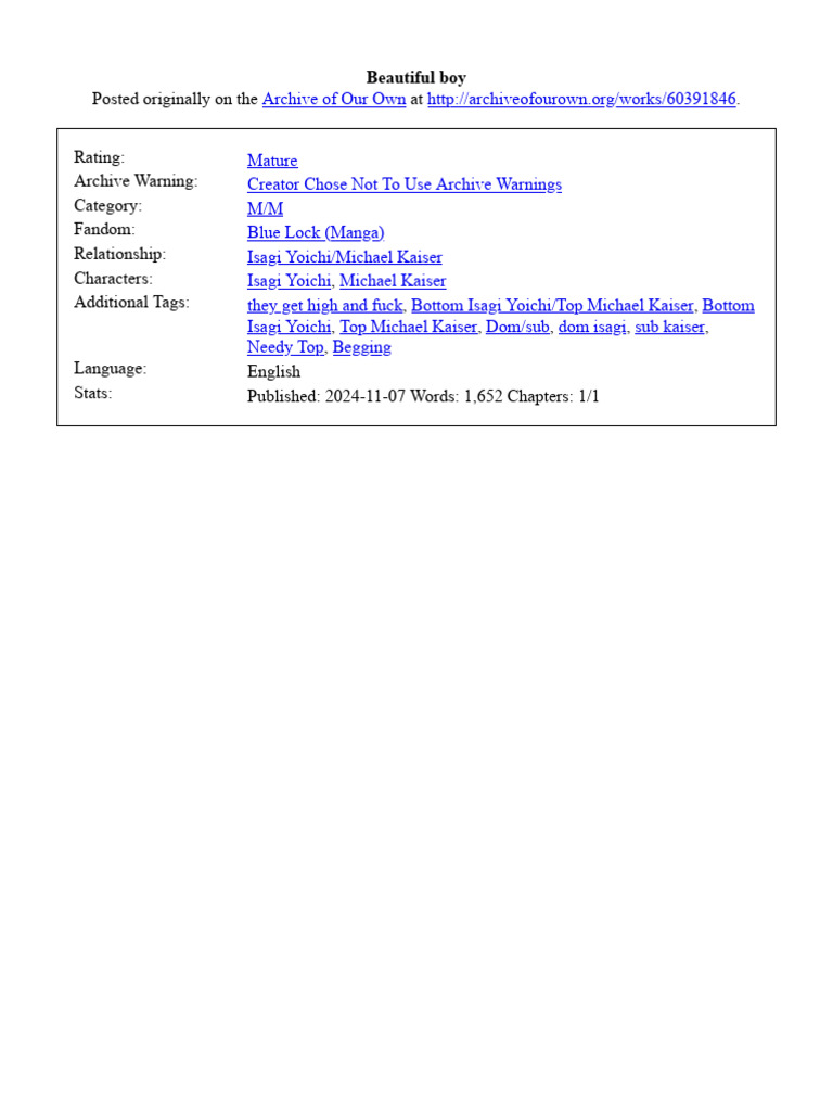 Beautiful_boy | PDF | Human Anatomy