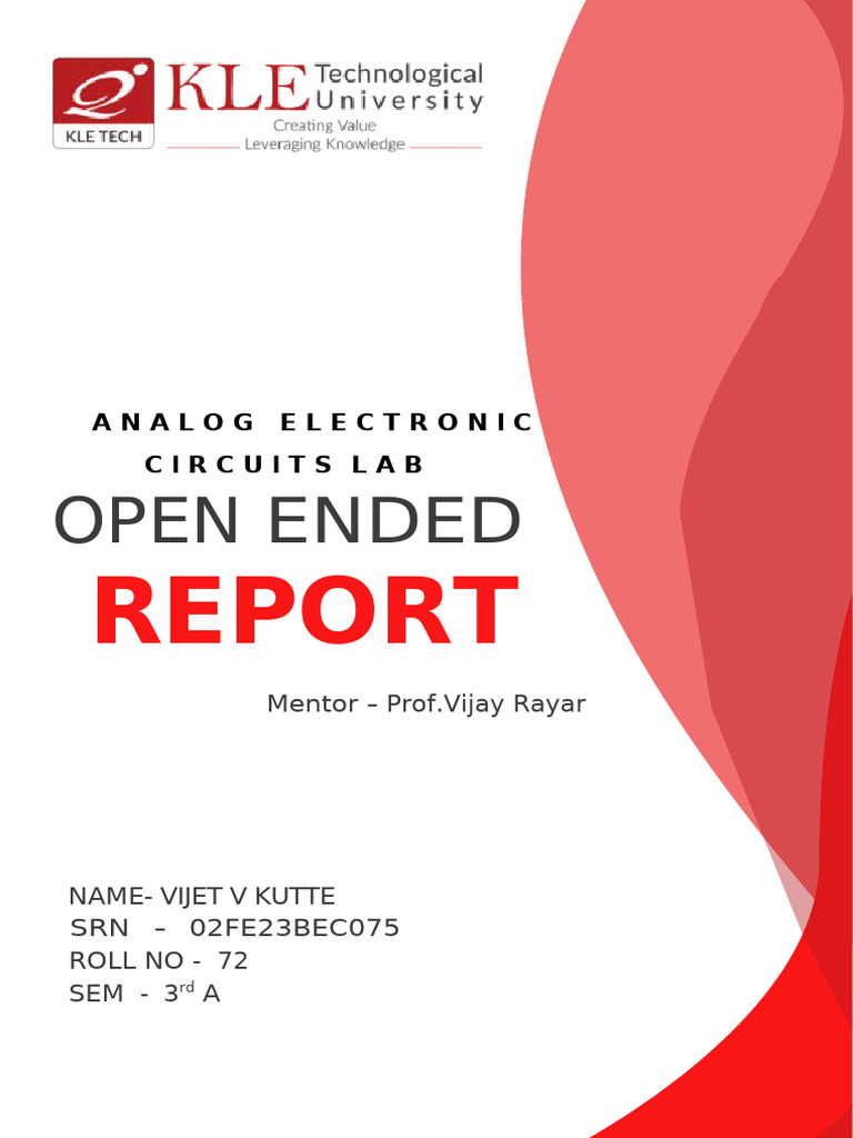 Aec Open Ended (Vijet) (1) - 1 | PDF | Power Supply | Rectifier