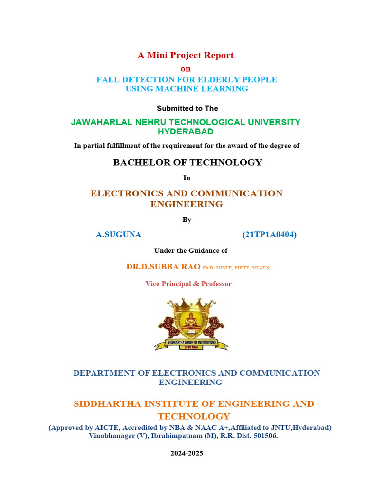 Suguna Cover Page Mini Project | PDF