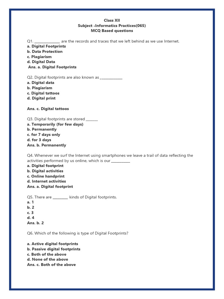 Class Xii Societial Impacts MCQ | PDF | Popular Culture & Media Studies ...