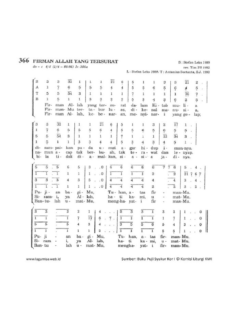 PS 366 Firman Allah Yang Tersurat | PDF