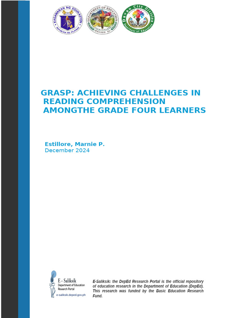 Estillore, Marnie-Action Research Final | PDF | Reading Comprehension ...
