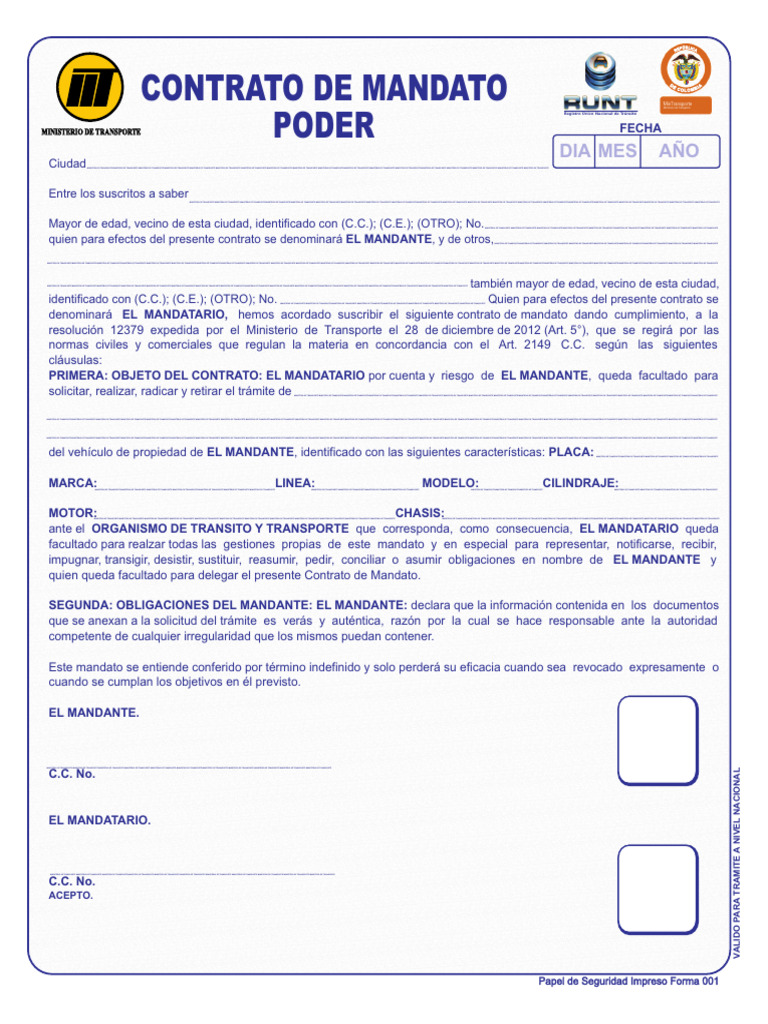 Mandato de Poder | PDF